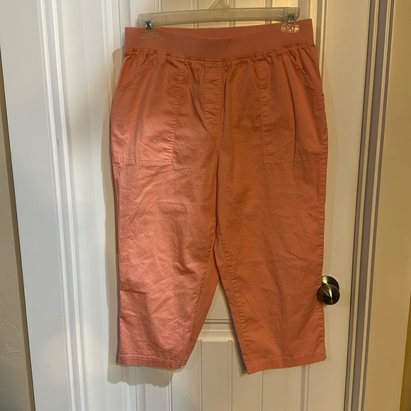 Blair | Pants & Jumpsuits | Blair Cotton Capris Size Large Deep Front ...